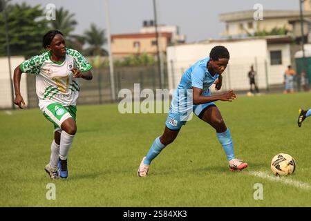 DOUALA, CAMEROON - JANUARY 19: KALJOB CATHERINE of Cyclone and IRENE ...