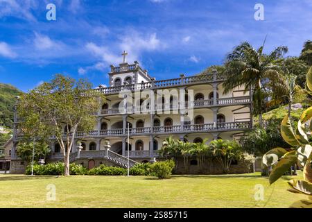 The Capuchin House (La Domus), Victoria, Mahe Island, Seychelles Stock ...