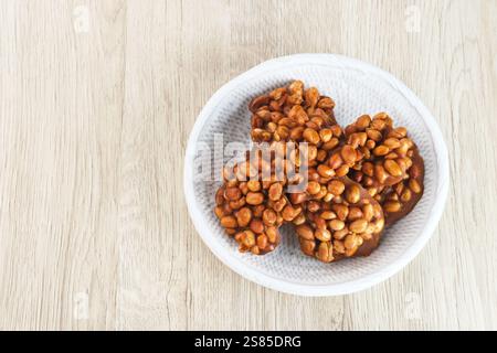 Ampyang Kacang or Gula Kacang, Indonesian traditional snack, made from ...