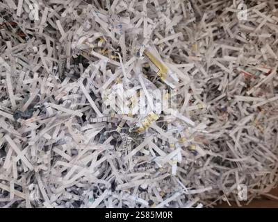 shredding paper documents texture as nice background Stock Photo - Alamy