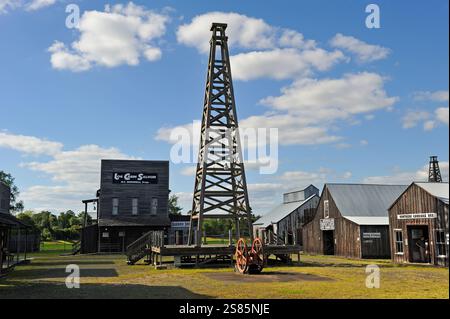 The Spindletop Gladys City Boomtown Museum, Beaumont, Texas, USA Stock ...