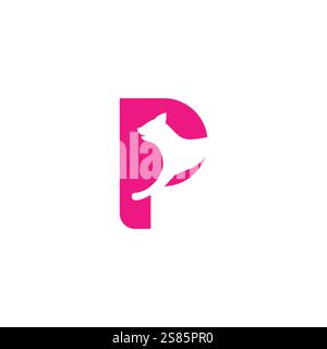 Cat icon logo with letter L template design vector Stock Vector Image ...