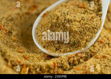Natural seasoning with flavor enhancer, dried vegetables and salt Stock ...
