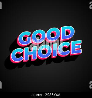 Good choice. text effect design for social media ads purpose Stock ...