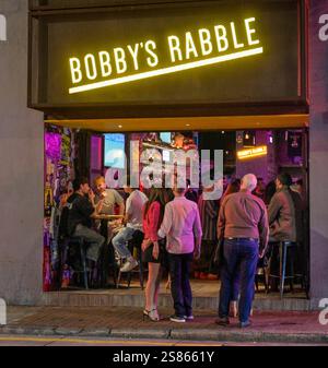 Bar, Partypeople, Ausgehviertel Lan Kwai Fong, Nachtleben, D Aguilar ...