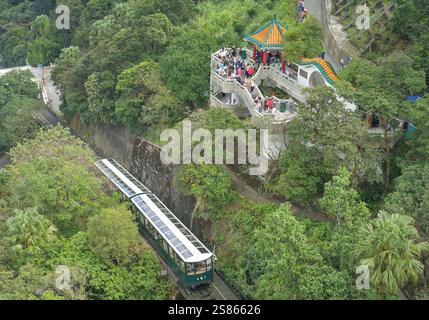 Lions Pavilion, Aussichtspunkt Victoria Peak, Hongkong, Volksrepublik ...