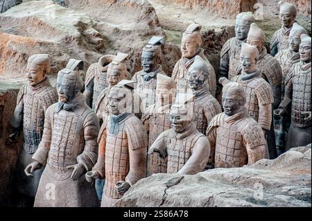 The Terracotta Army consists of 8000 soldiers, 130 chariots with 520 ...