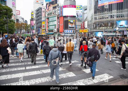 Shibuya intersection, also known as Shibuya Scramble and Shibuya ...
