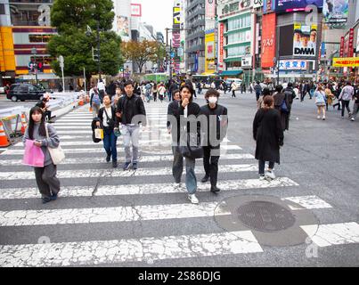 Shibuya intersection, also known as Shibuya Scramble and Shibuya ...