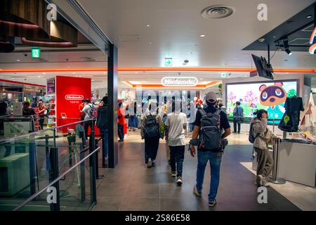 The Nintendo store in Shibuya, Tokyo with lots of visitors Stock Photo ...