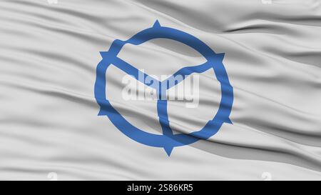 Closeup of Matsue Flag, Capital of Japan Prefecture Stock Photo - Alamy
