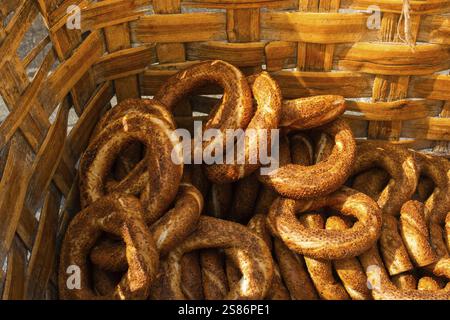 Turkish simits/bagels snack in the view Stock Photo - Alamy