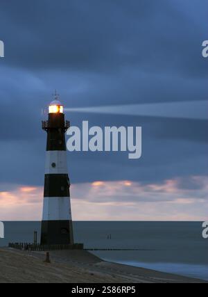 Vuurtoren Breskens lighthouse in the Netherlands Stock Photo - Alamy