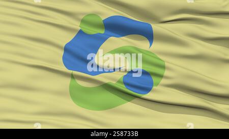 Saga, prefecture of Japan. High resolution satellite map Stock Photo ...