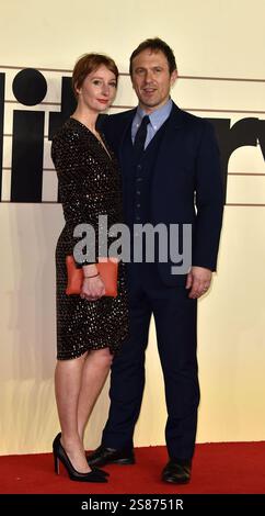 Emma Lowndes and Jason Merrells at the 'Military Wives' film premiere ...