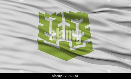 Closeup of Matsuyama Flag, Capital of Japan Prefecture Stock Photo - Alamy