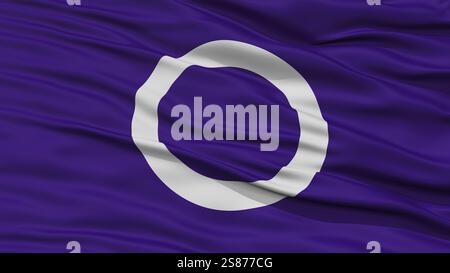 Closeup of Maebashi Flag, Capital of Japan Prefecture Stock Photo - Alamy