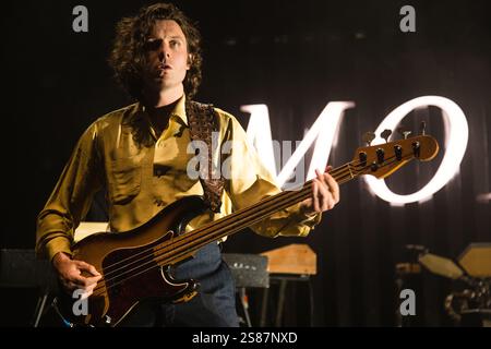 Nick O'Malley of The Arctic Monkeys performing at Revolution Live Fort ...