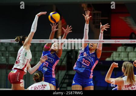 Katarina Dangubic of Galatasaray during the match between Reale Mutua ...