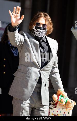 London, UK - 9 July 2020 Johnny Depp attends libel trial against the ...