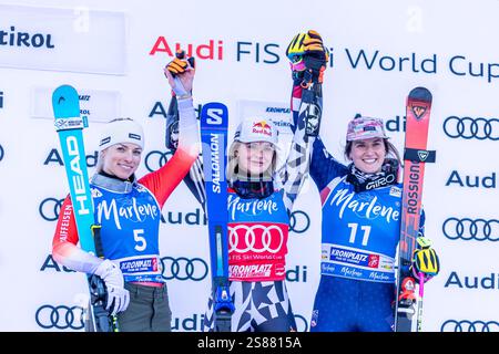 From left Paula Moltzan of USA, Sara Hector of Sweden ana Mikaela ...