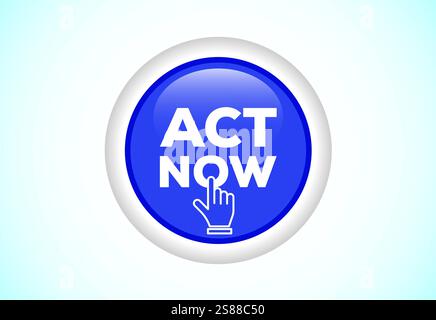 Act now button. Suitable for mobile app, and website UI design Stock ...