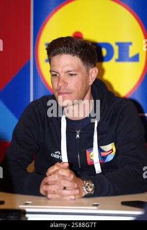 Belgian Jasper Stuyven of Lidl-Trek pictured in action during stage 21 of the 2025 Tour de ...