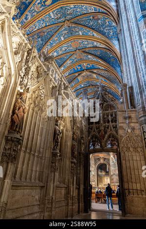 Interior view of Albi Cathedral, France showing the fresco Stock Photo ...