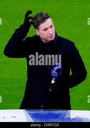 Former Liverpool player Robbie Fowler ahead of the Carabao Cup final at ...