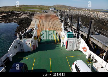 Berneray Ferry pier Stock Photo - Alamy