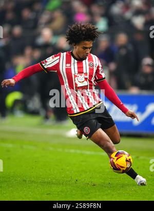 Sheffield United's Sam McCallum during the Carabao Cup first round ...