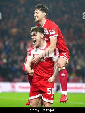 Ben Doak of Middlesbrough Celebrates scoring 2-0- Middlesbrough v West ...