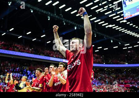 Mathias Gidsel (Daenemark, #19) mit EHF Pokal DEN, Daenemark vs ...