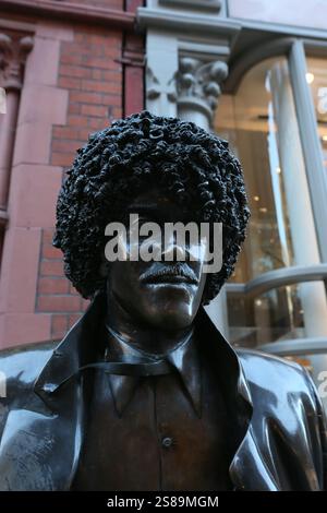 Dublin Ireland 15th January 2025 A View Of The Phil Lynott Statue