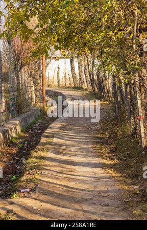 Khan Sahib Tehsil, Jammu and Kashmir, India. Houses in a valley Stock ...