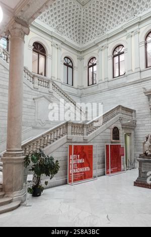 The interior of the National Library of Spain, known as Biblioteca ...