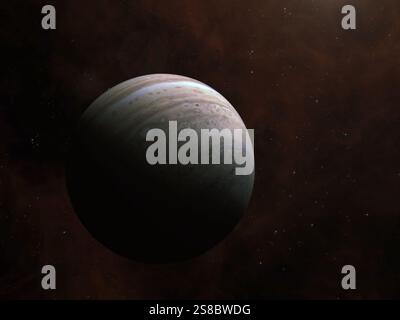 Planet Jupiter on a dark background. Elements of this image were ...