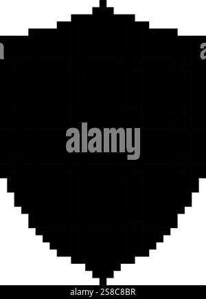 Shield pixel art icons simple design Stock Vector Image & Art - Alamy