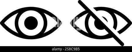 Blind icons basic simple design Stock Vector Image & Art - Alamy