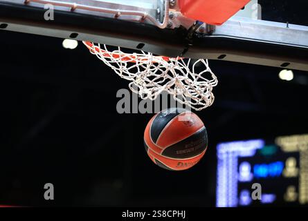 basketball official ball during EA7 Emporio Armani Milano vs ...