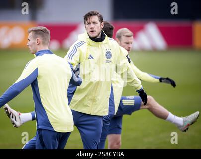 AMSTERDAM - Wout Weghorst of Ajax during the practice match between Ajax Amsterdam and AS Monaco ...