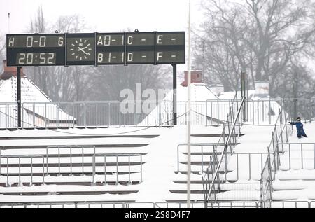 The football match between, Åtvidabergs FF vs. Motala AIF, preseason ...