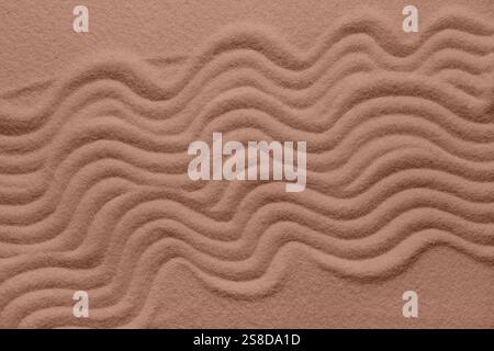 Brown sand with pattern. Mocha mousse - color of 2025 year Stock Photo ...