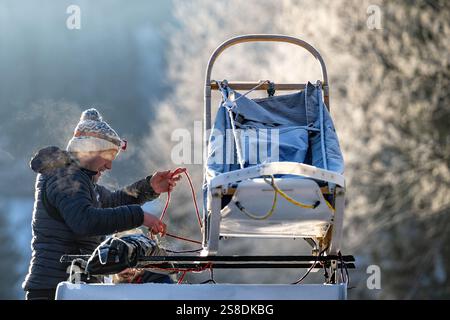 The Sedivackuv long, an international stage sled dog race, continued in ...