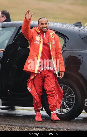 Circuit Of Fiorano, Italy. 22nd Jan, 2025. Lewis Hamilton tests the ...