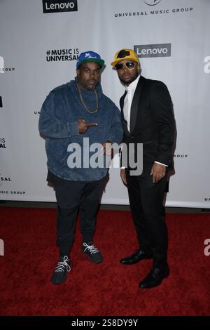 Rodney Jenkins and Jac Ross attend the Universal Music Group's 2020 ...