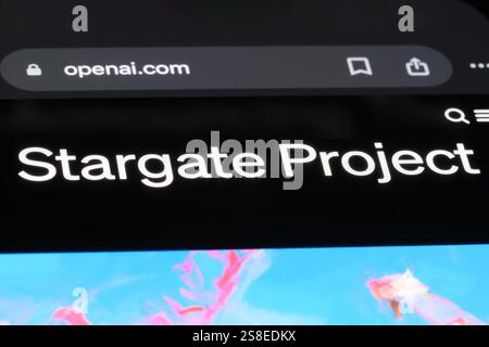 The Stargate Project AI company logo Stock Photo - Alamy