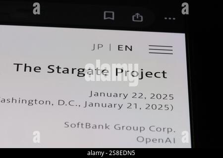 The Stargate Project AI company logo Stock Photo - Alamy