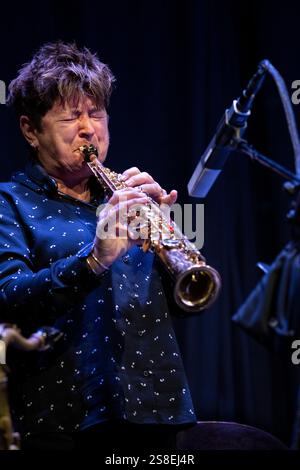Alison Rayner Quintet live, Scarborough Jazz Festival 2025 Stock Photo ...