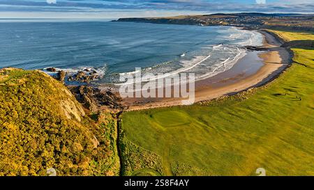 Cullen Moray Scotland the sweep of the bay surf and extensive sandy ...